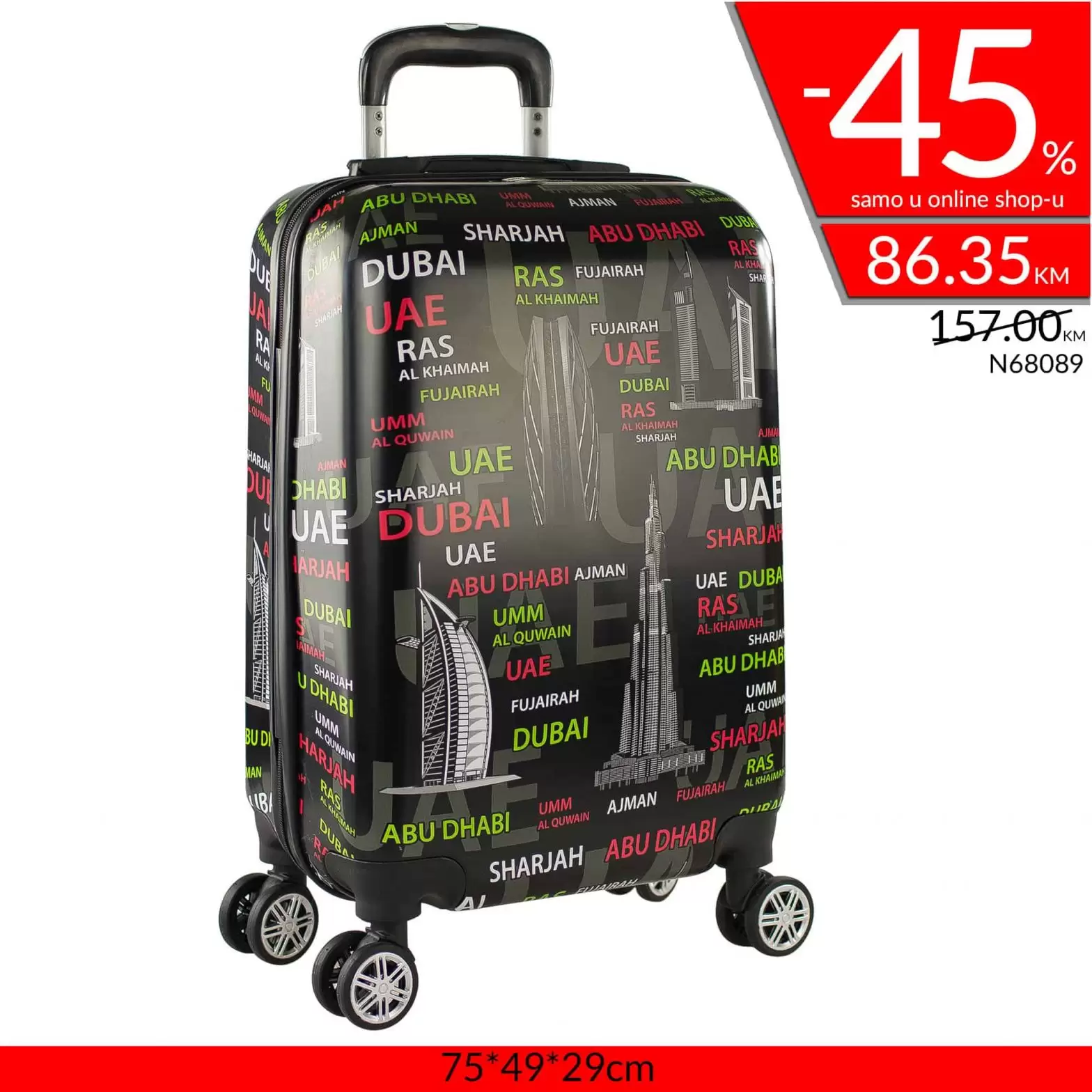 Metro obuća, Enzo i Lorenzo koferi sniženi 45%! 26.09.2019. godine ...