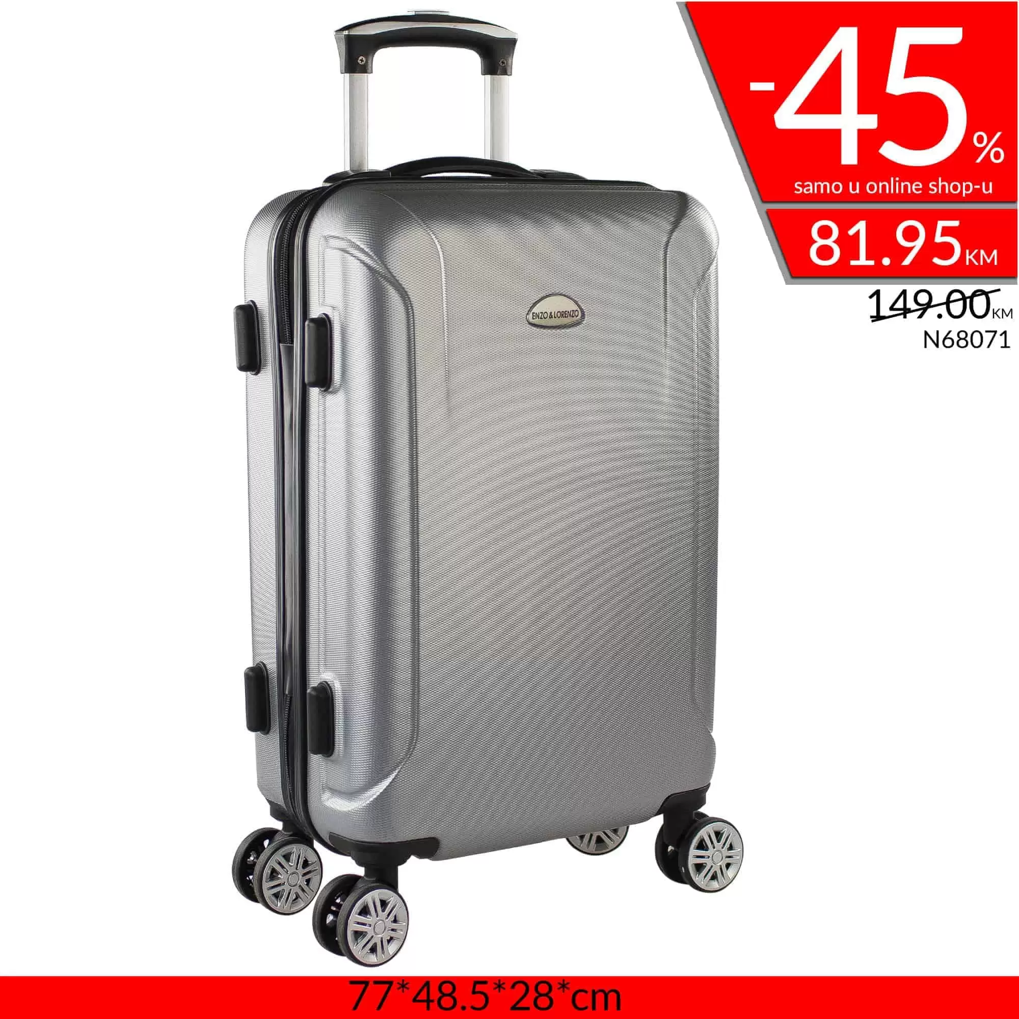 Metro obuća, Enzo i Lorenzo koferi sniženi 45%! 26.09.2019. godine ...