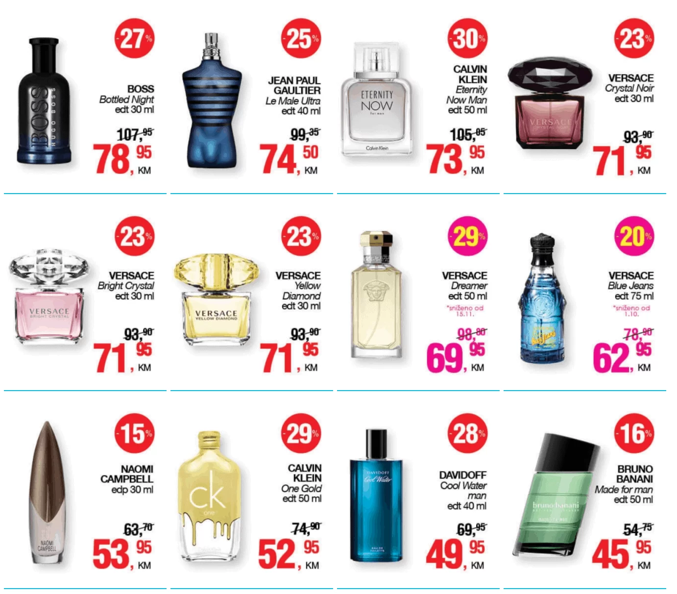 cm sniženje parfema do 30%! SUPER PONUDA! - ustedite.ba