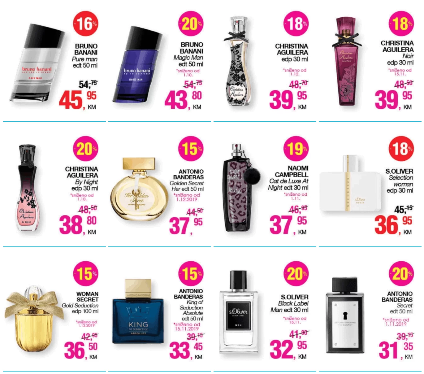 cm sniženje parfema do 30%! SUPER PONUDA! - ustedite.ba