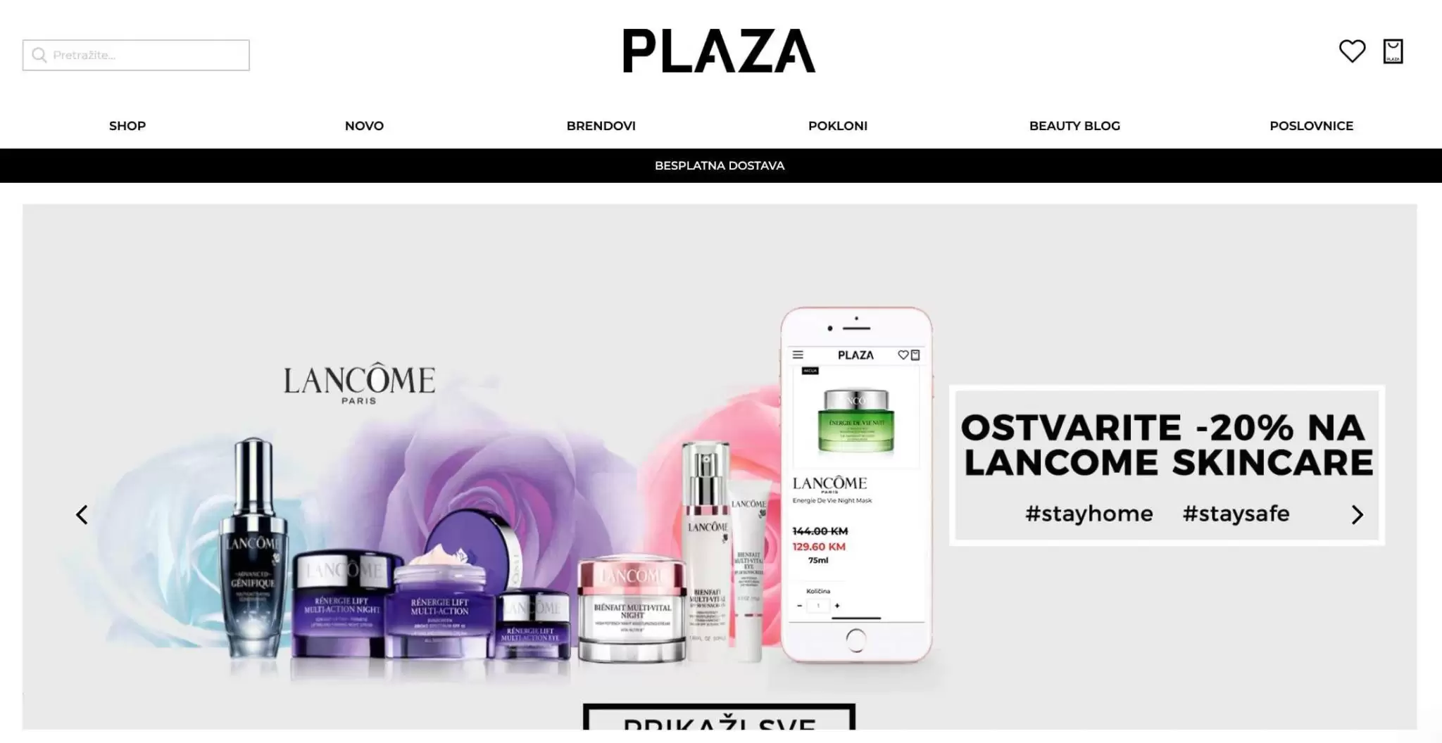 Parfimerija PLAZA online kupovina besplatna dostava! - ustedite.ba