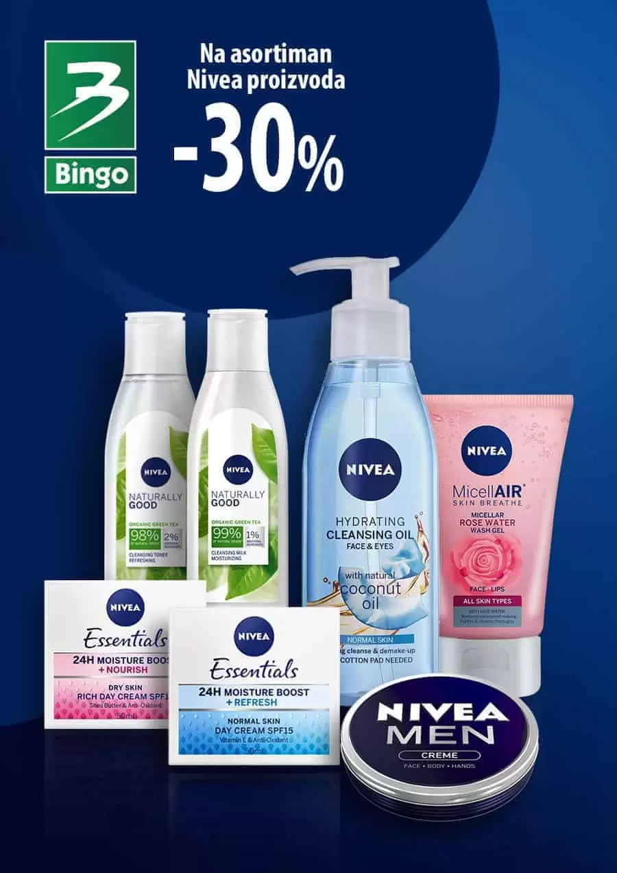 Nivea proizvodi na sniženju 30% do 6-26.5.2020. godine - ustedite.ba