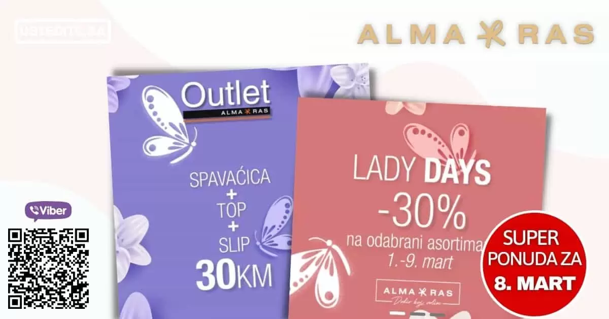 Alma Ras ima super ponudu za 8. mart 2022. godine - ustedite.ba