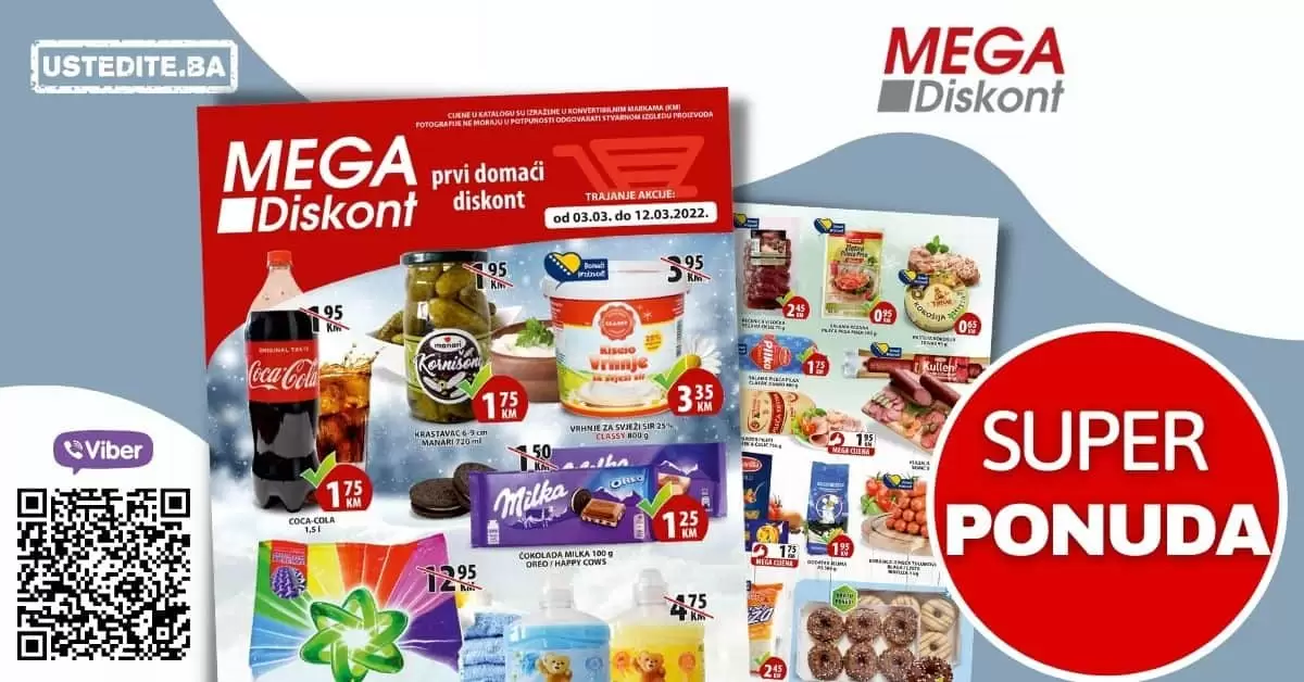 Mega Diskont katalog 03-12.03.2022. godine - ustedite.ba