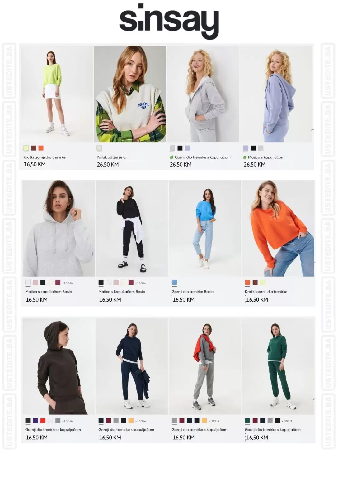 Sinsay BiH odjeća - DUKSEVI već od 15,60 KM - septembar 2022 - ustedite.ba