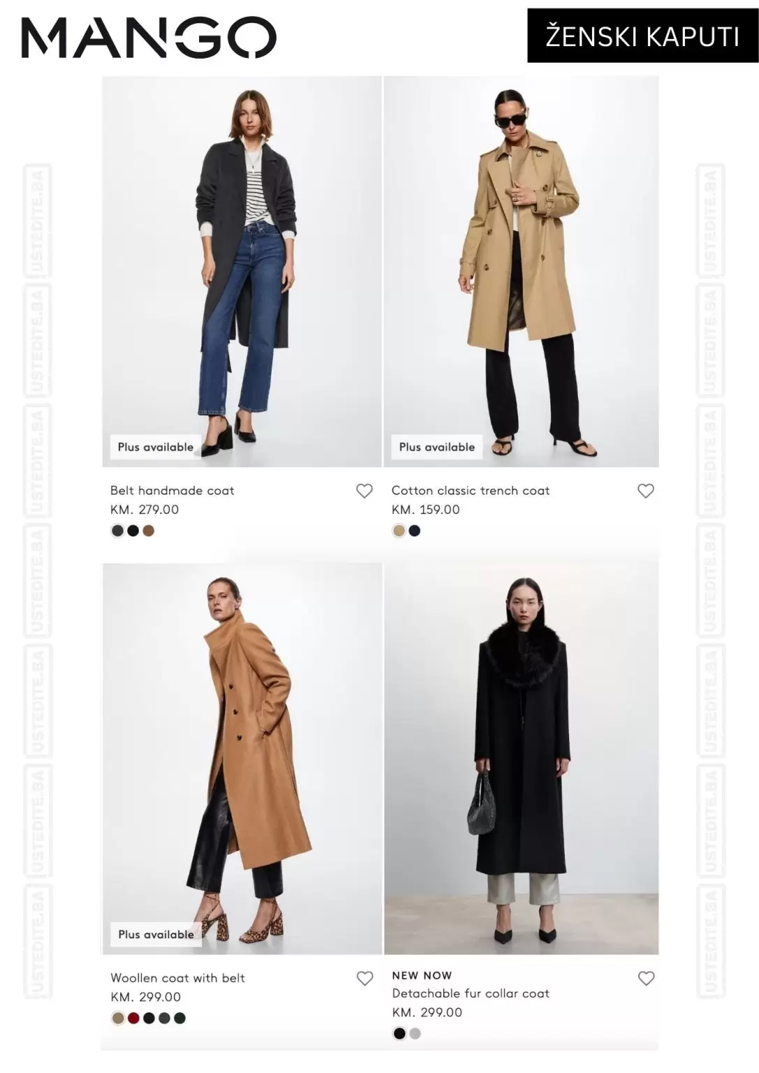 Mango BiH ŽENSKI KAPUTI - 20 modela koje ćete voljeti! - ustedite.ba