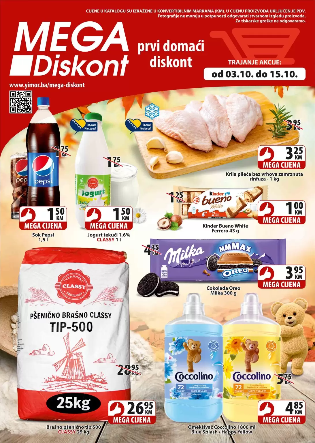 Mega Diskont kataloška akcija 3-15.10.2022. - ustedite.ba