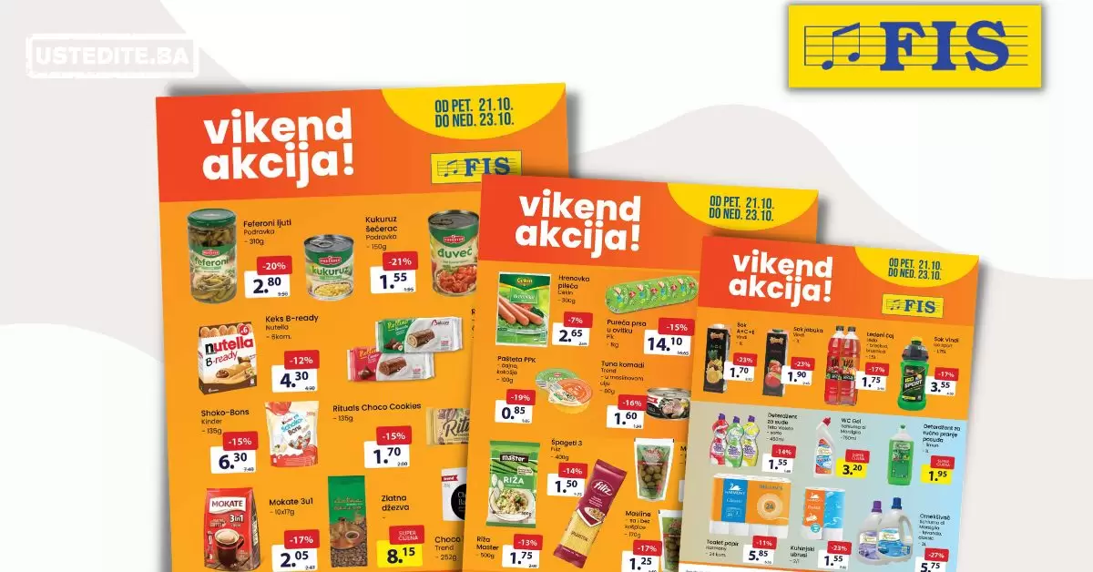 Fis vikend akcija 21-23.10.2022. - ustedite.ba