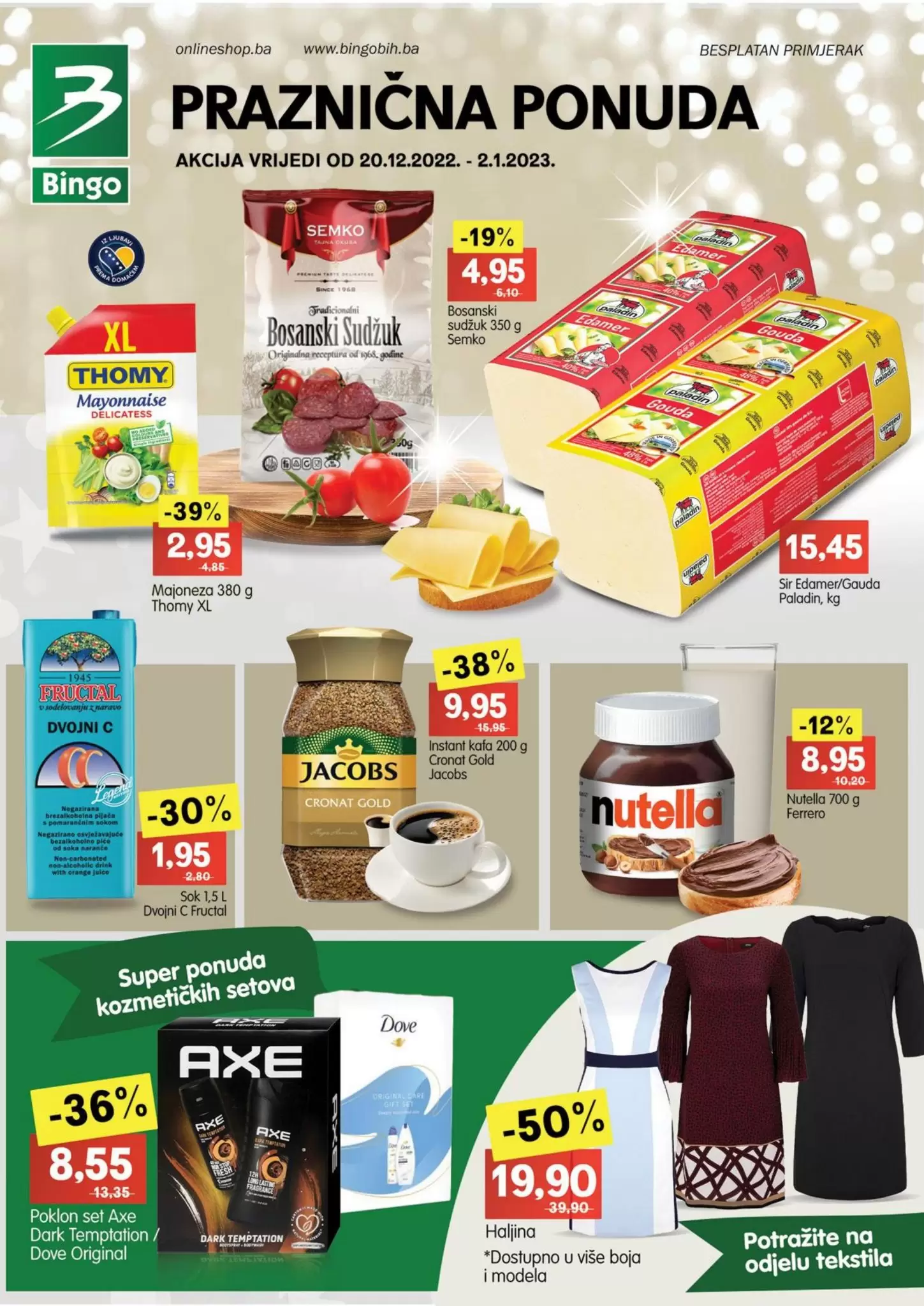 Bingo katalog ⇢Praznična ponuda 20.12.2022-2.1.2023. - ustedite.ba