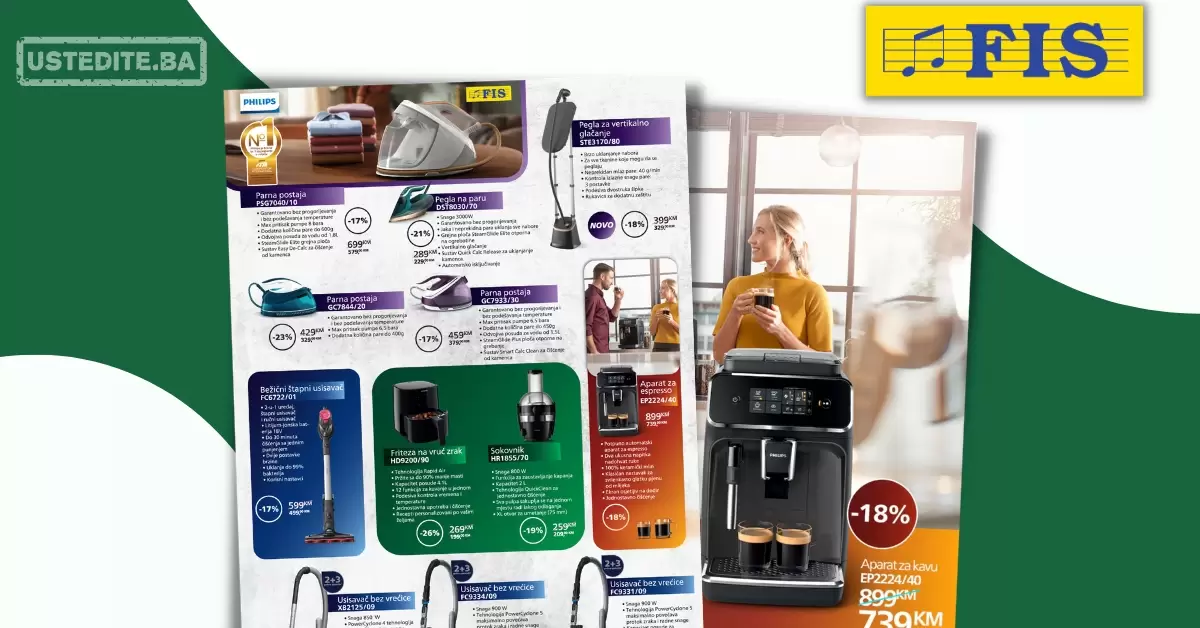 FIS i PHILIPS super akcija 15.3-30.4.2023. - ustedite.ba