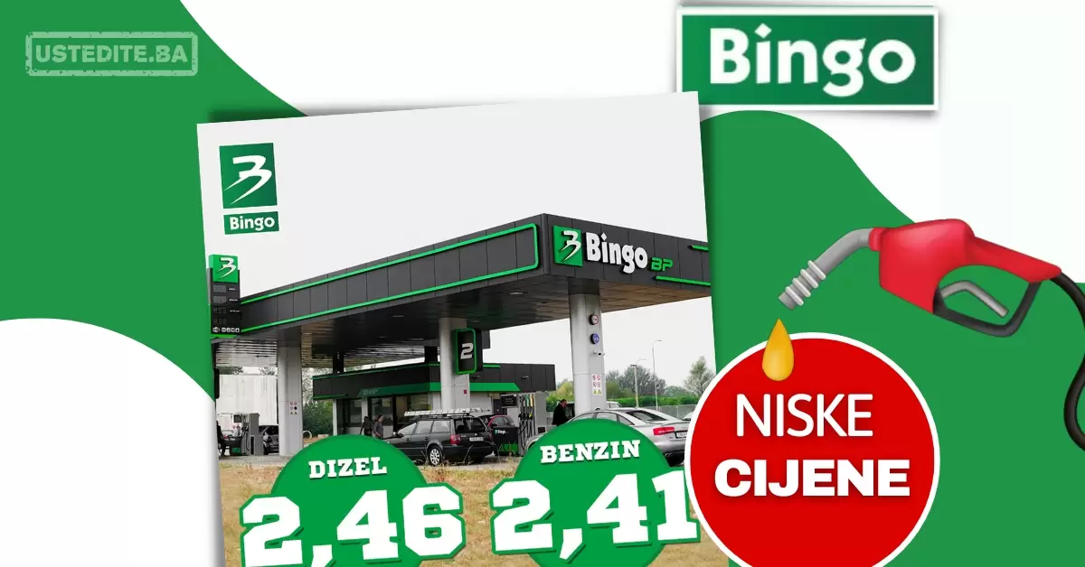 Cijene goriva Bingo Petrol 18.3.2023. - ustedite.ba