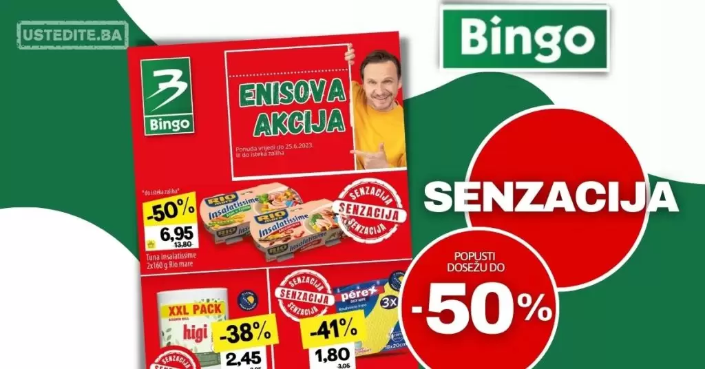 Bingo SENZACIJA do 25.6.2023. - ustedite.ba