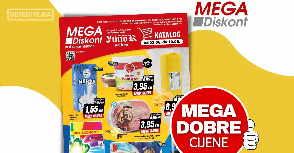 Mega Diskont katalog 2-10.6.2023. - ustedite.ba