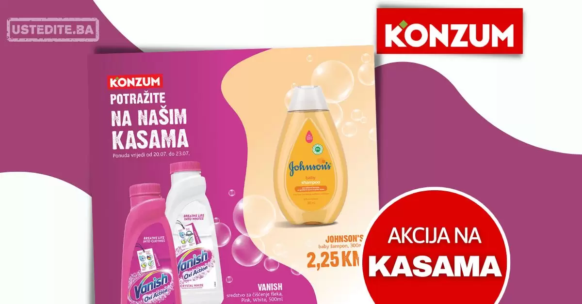 Konzum AKCIJA NA KASAMA 20-23.7.2023. - ustedite.ba