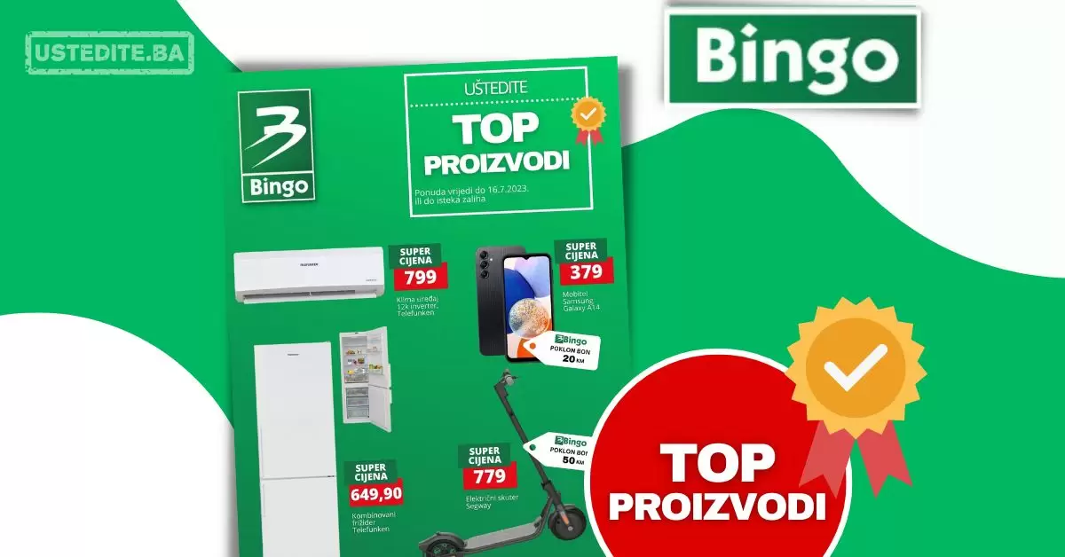 Bingo tehnika - SUPER CIJENE, POKLON BON, GARANCIJA - akcija do 16.7. ...