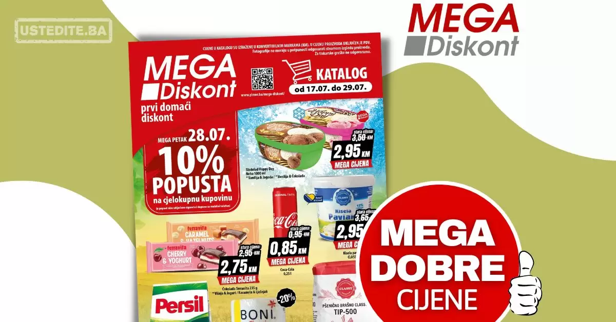 Mega Diskont katalog 17-29.7.2023. - ustedite.ba