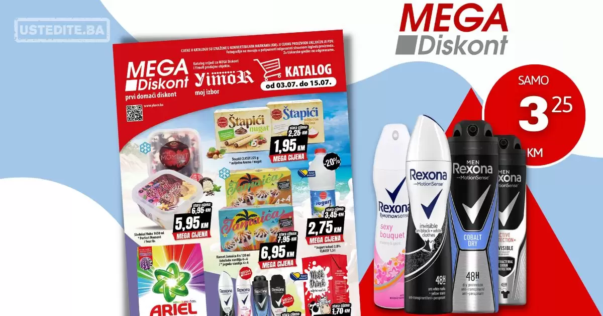 Mega Diskont katalog 3-15.7.2023. - ustedite.ba