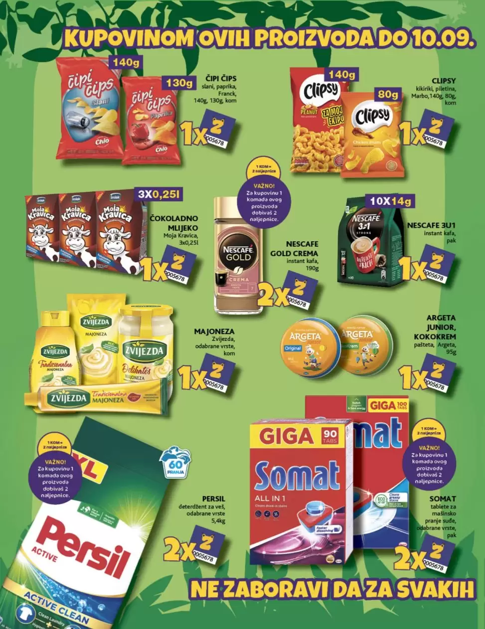 Konzum ZVJERIĆI - Pogledajte koji proizvodi donose dodatne naljepnice - akcija do 10.9.2023 ...