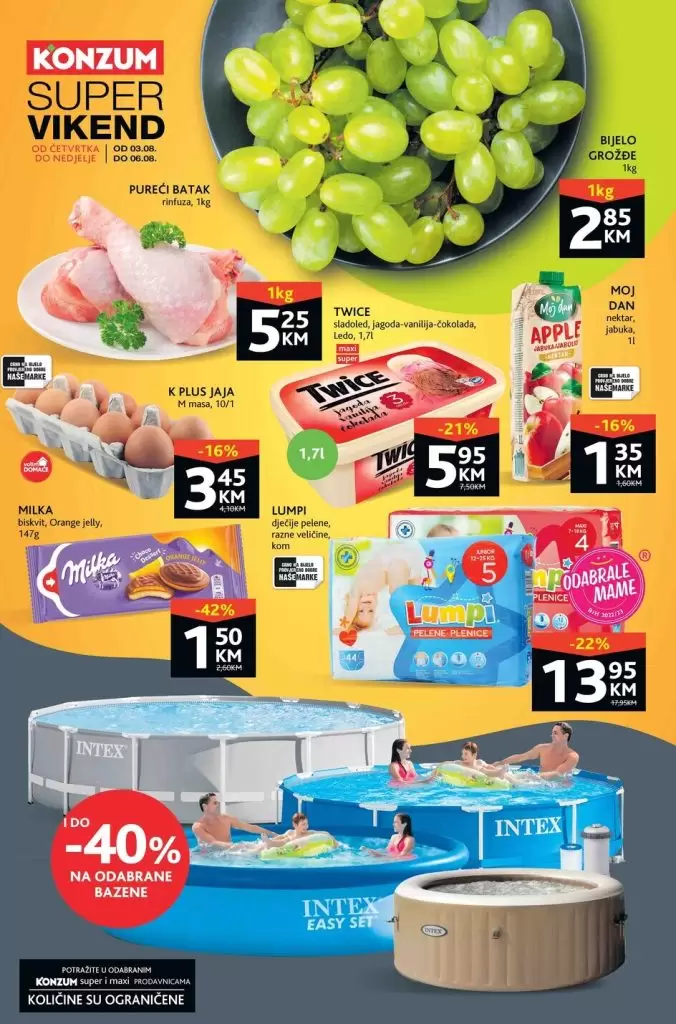 Konzum vikend akcija 3-6.8.2023. - ustedite.ba