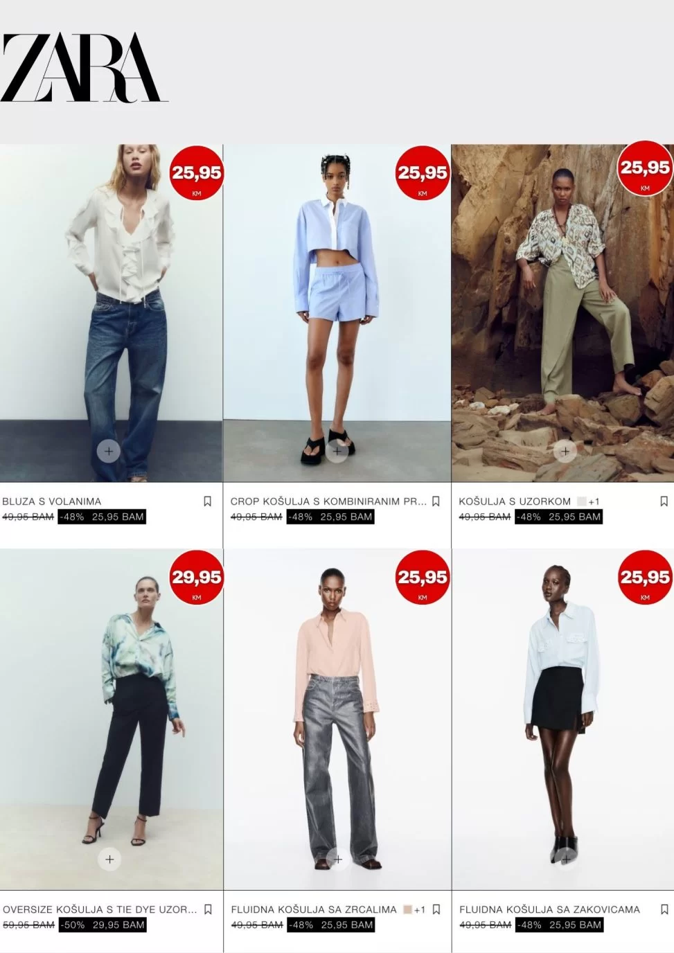 Zara BiH ⇢ Pogledajte 18 modela KOŠULJA sniženih do 50% - ustedite.ba