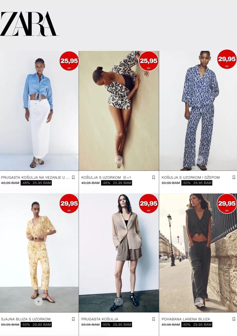 Zara BiH ⇢ Pogledajte 18 modela KOŠULJA sniženih do 50% - ustedite.ba