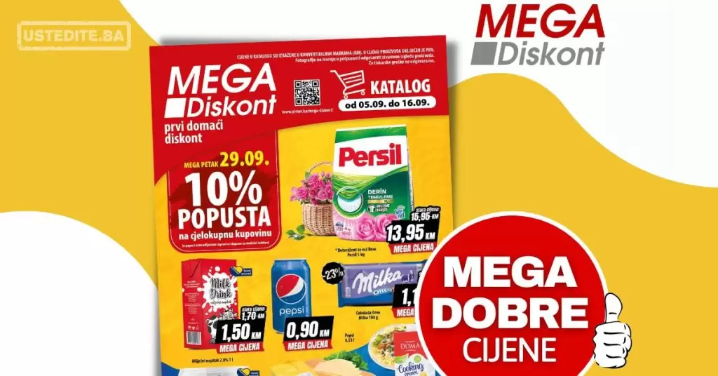 Mega Diskont katalog 5-16.9.2023. - ustedite.ba