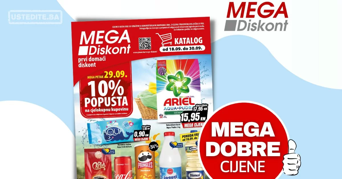 Mega Diskont katalog 18-30.9.2023. - ustedite.ba