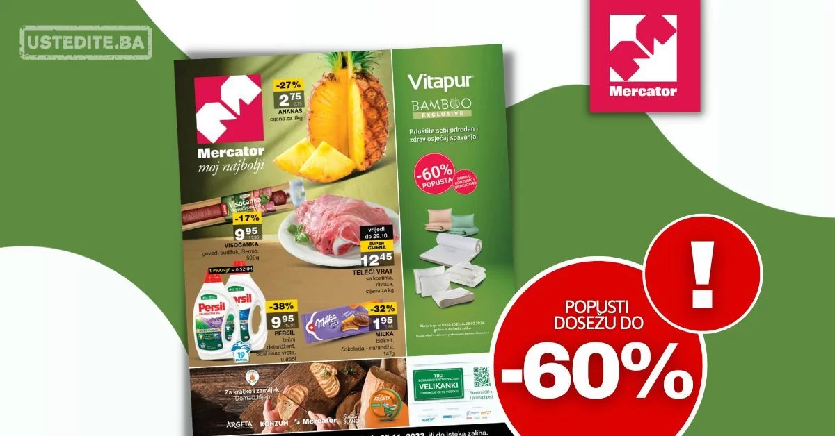 Mercator katalog 23.10-5.11.2023. - ustedite.ba
