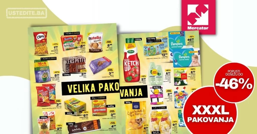 Mercator katalog VELIKA PAKOVANJA - VELIKE UŠTEDE - ustedite.ba