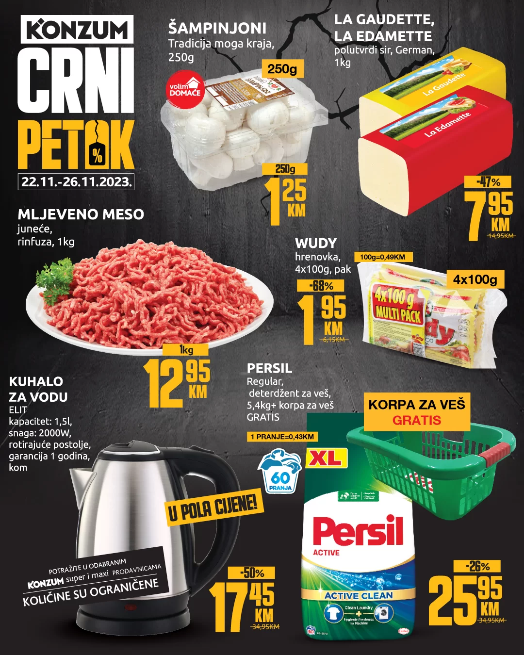 Konzum CRNI PETAK 22-26.11.2023. - ustedite.ba