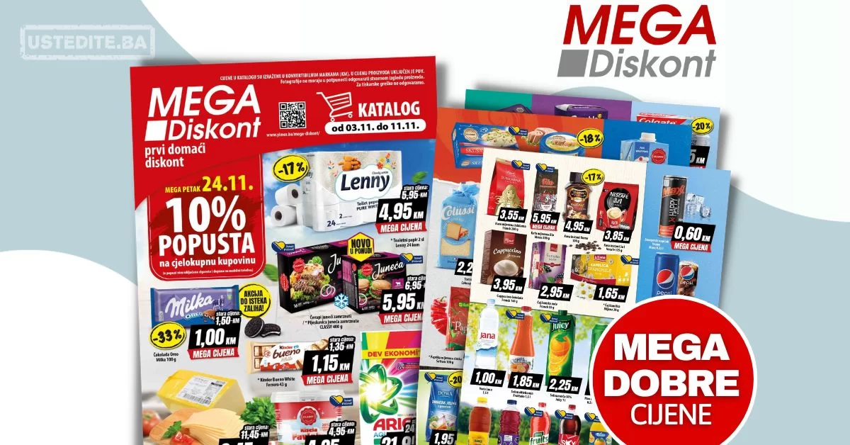 Mega Diskont katalog 3-11.11.2023. - ustedite.ba