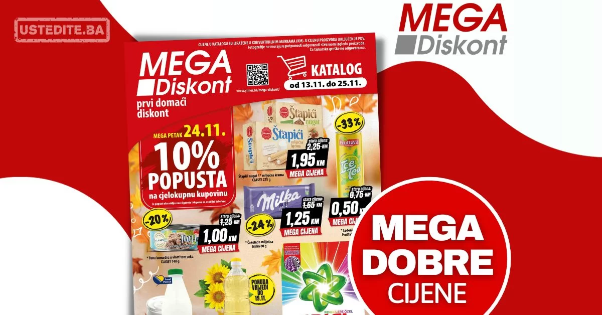 Mega Diskont katalog 13-25.11.2023. - ustedite.ba