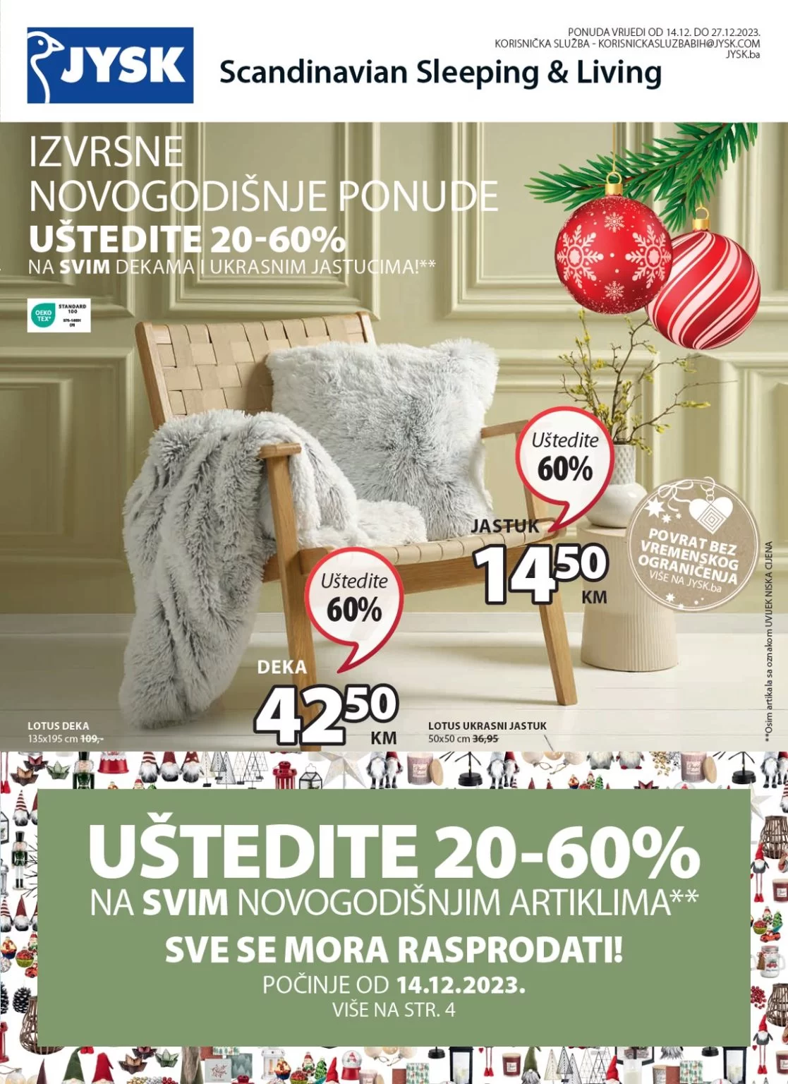 Jysk katalog 14-27.12.2023. - ustedite.ba