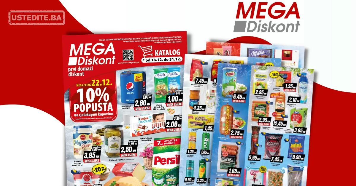 Mega Diskont katalog 18-31.12.2023. - ustedite.ba