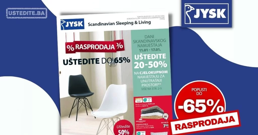 Jysk katalog 11-24.1.2024. - ustedite.ba