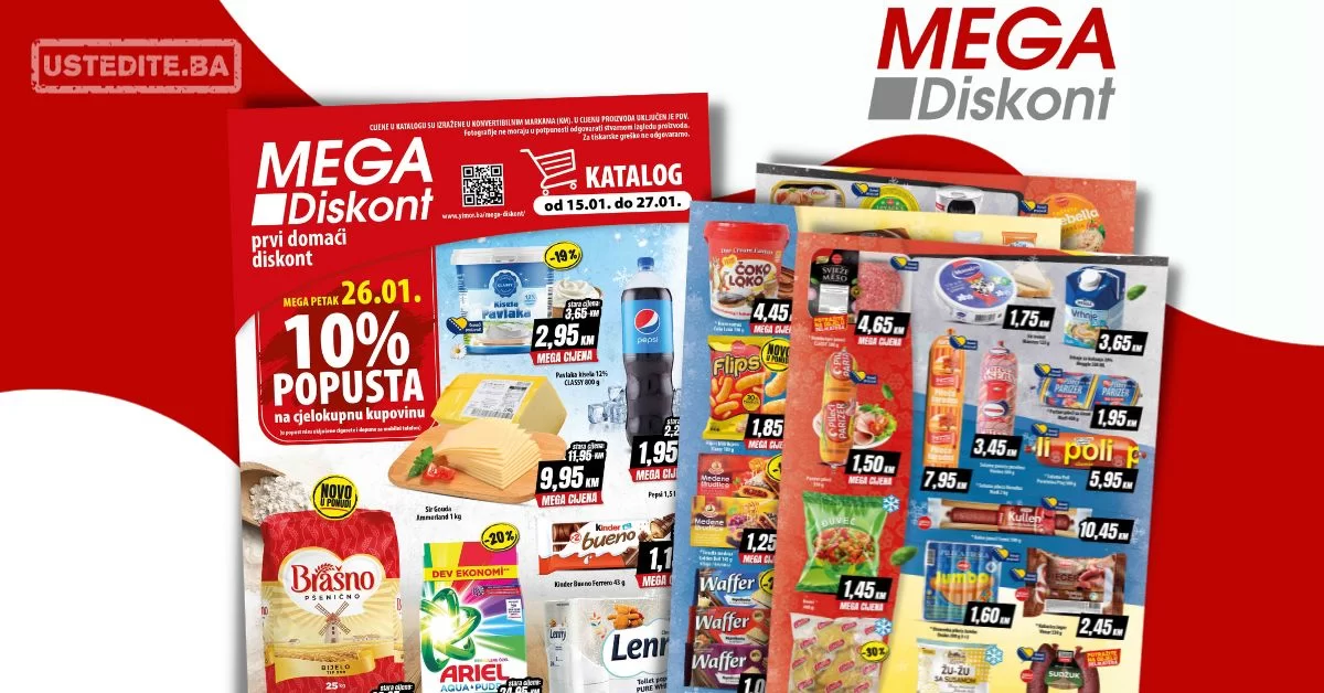 Mega Diskont katalog 15-27.1.2023. - ustedite.ba