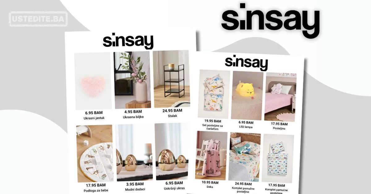 NOVITETI u Sinsay HOME - februar 2024. - ustedite.ba