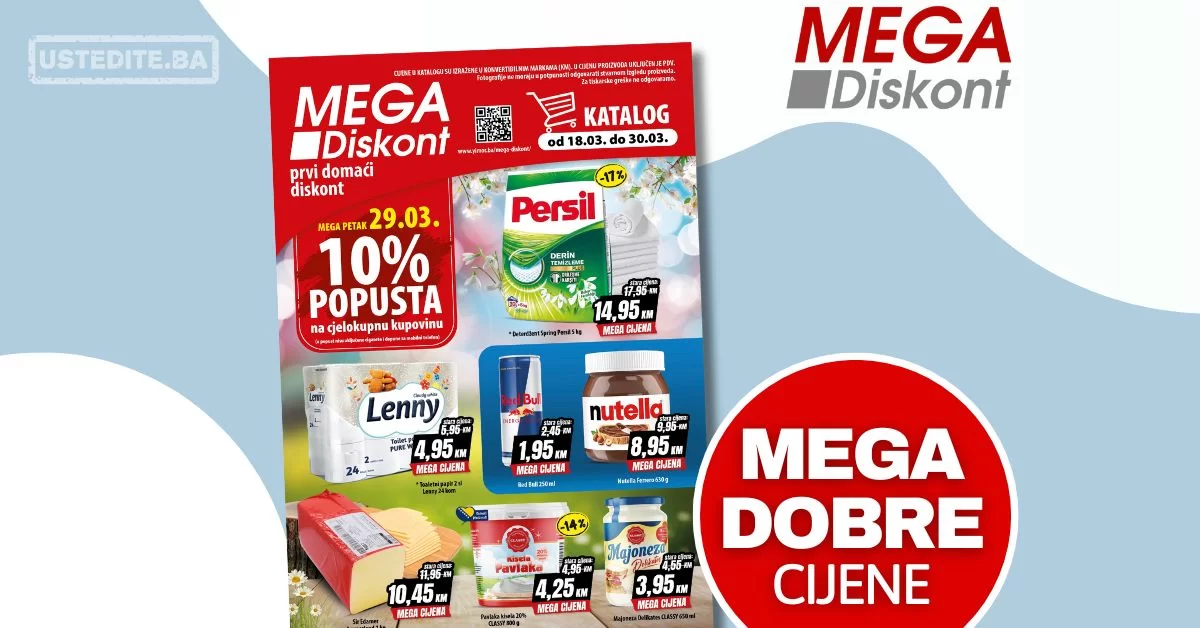 Mega Diskont katalog 18-30.3.2024. - ustedite.ba
