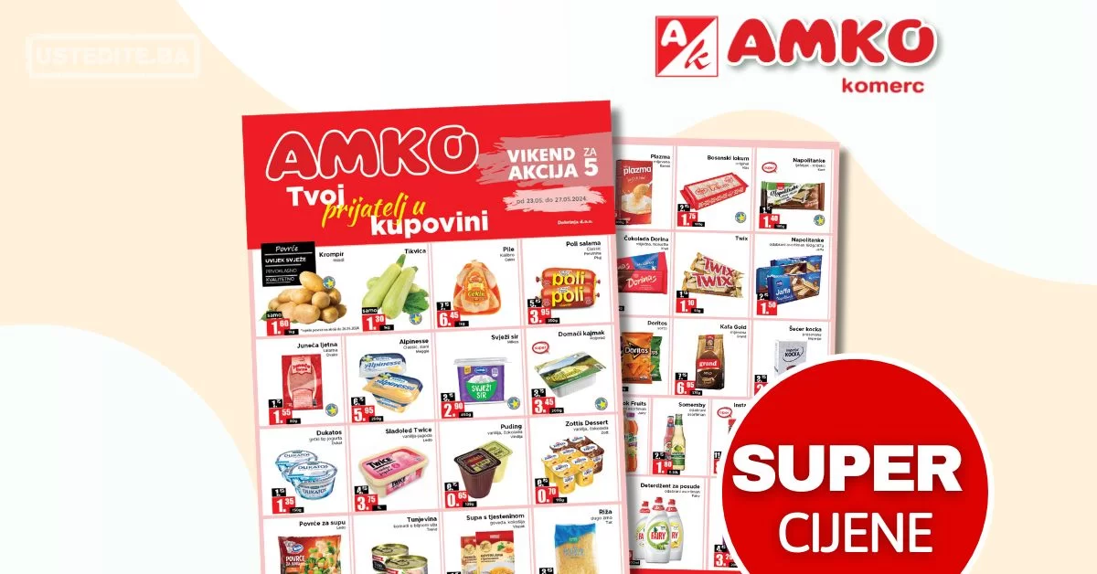 Amko vikend akcija 23-27.5.2025. - ustedite.ba