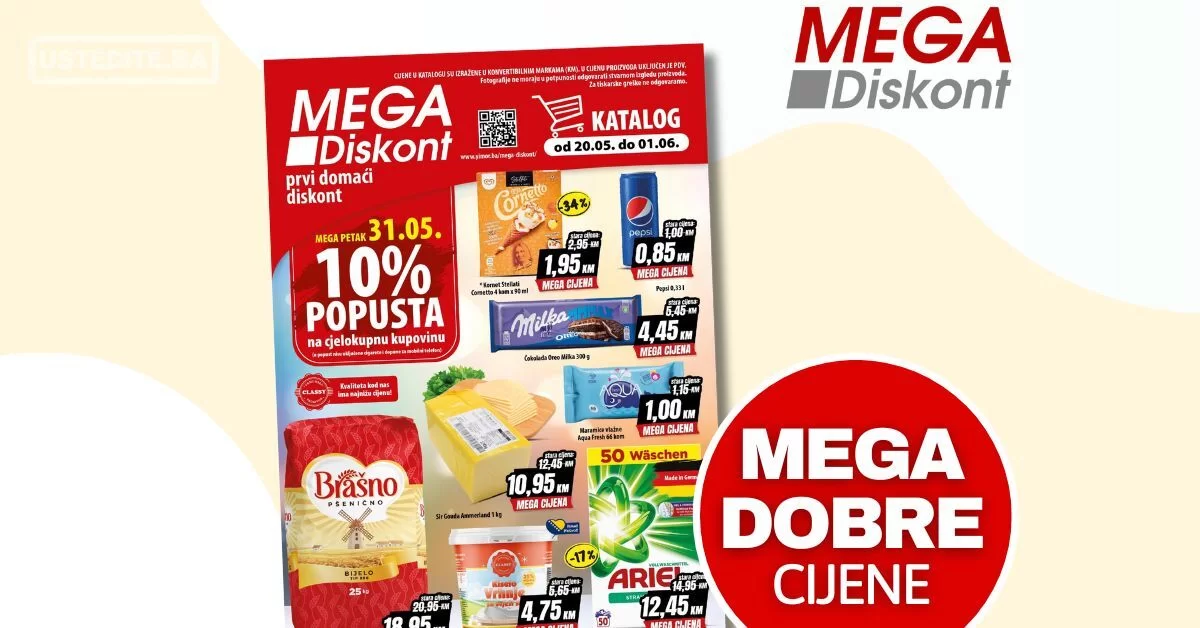Mega Diskont katalog 20.5-1.6.2024. - ustedite.ba