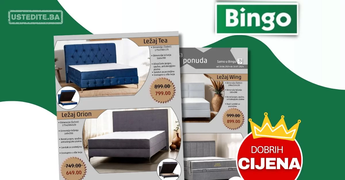 Bingo namještaj - juni 2024. - ustedite.ba