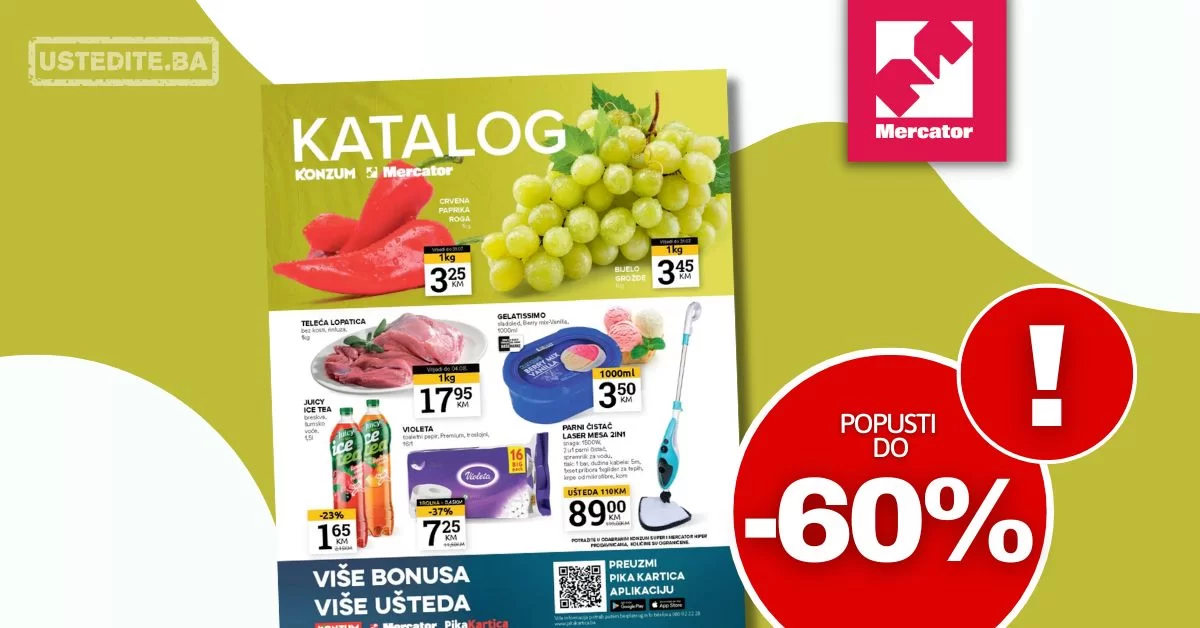Mercator katalog 29.7-11.8.2024. - ustedite.ba