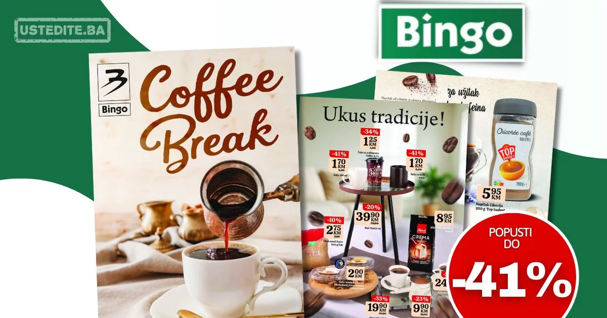 Bingo katalog COFFEE BREAK 25.9-1.10.2024. - ustedite.ba