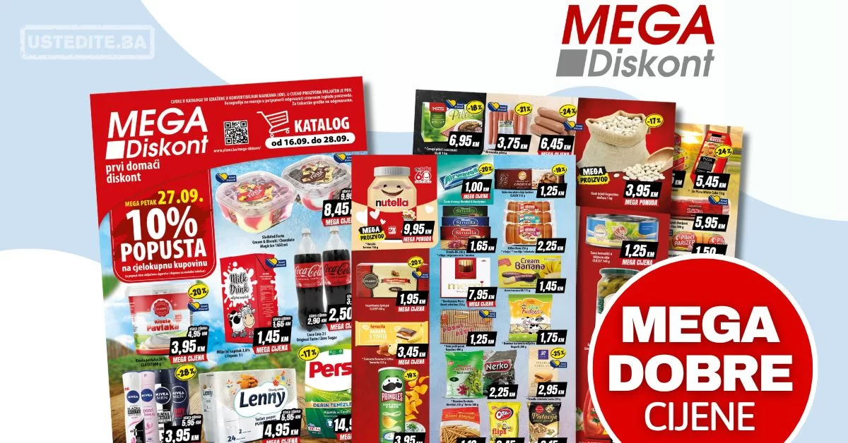 Mega diskont katalog 16-28.9.2024. - ustedite.ba