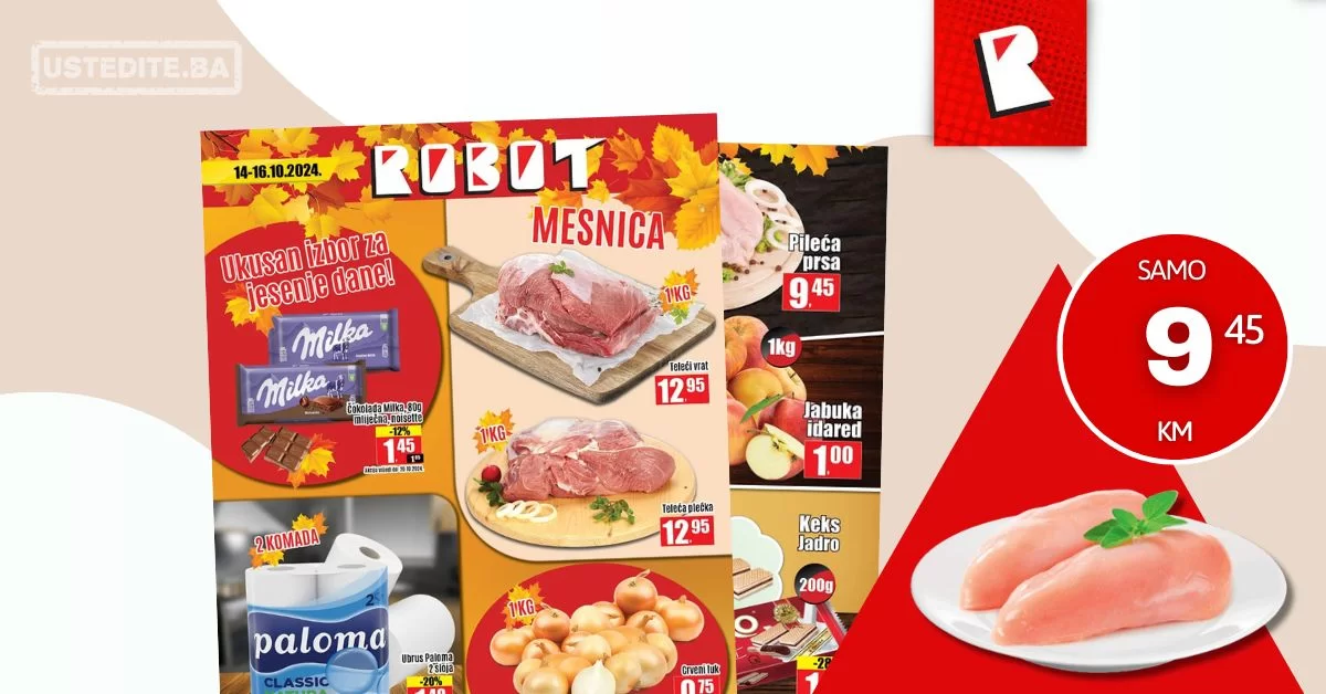 Robot akcija 14-16.10.2024. - ustedite.ba