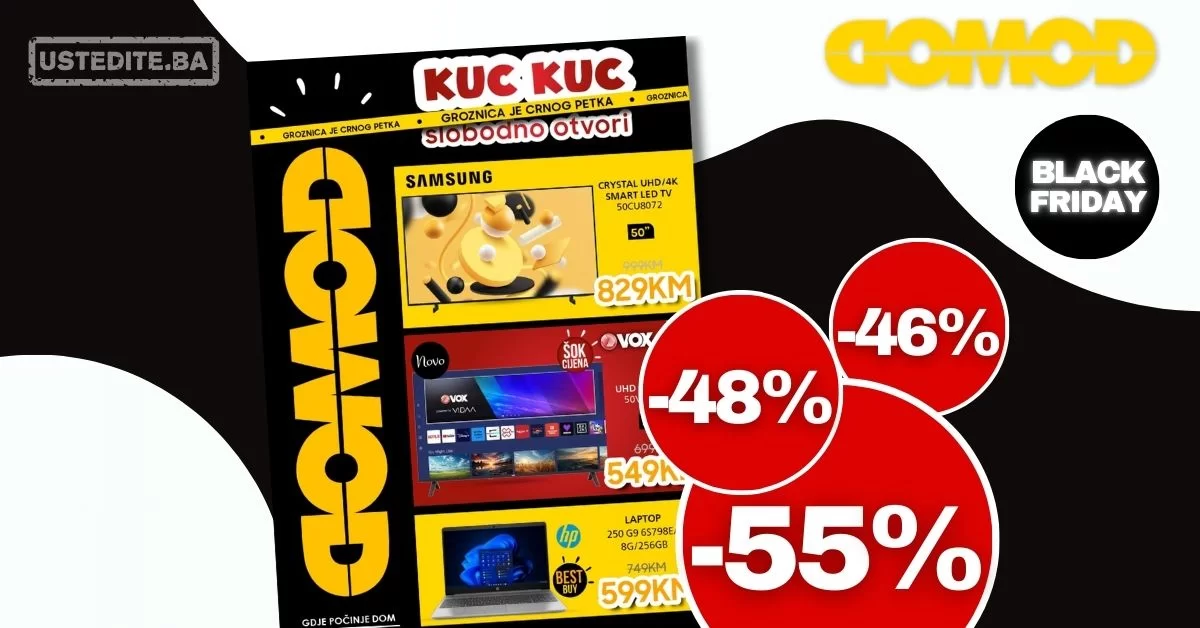 Domod katalog BLACK FRIDAY 31-21.11.2024. - ustedite.ba
