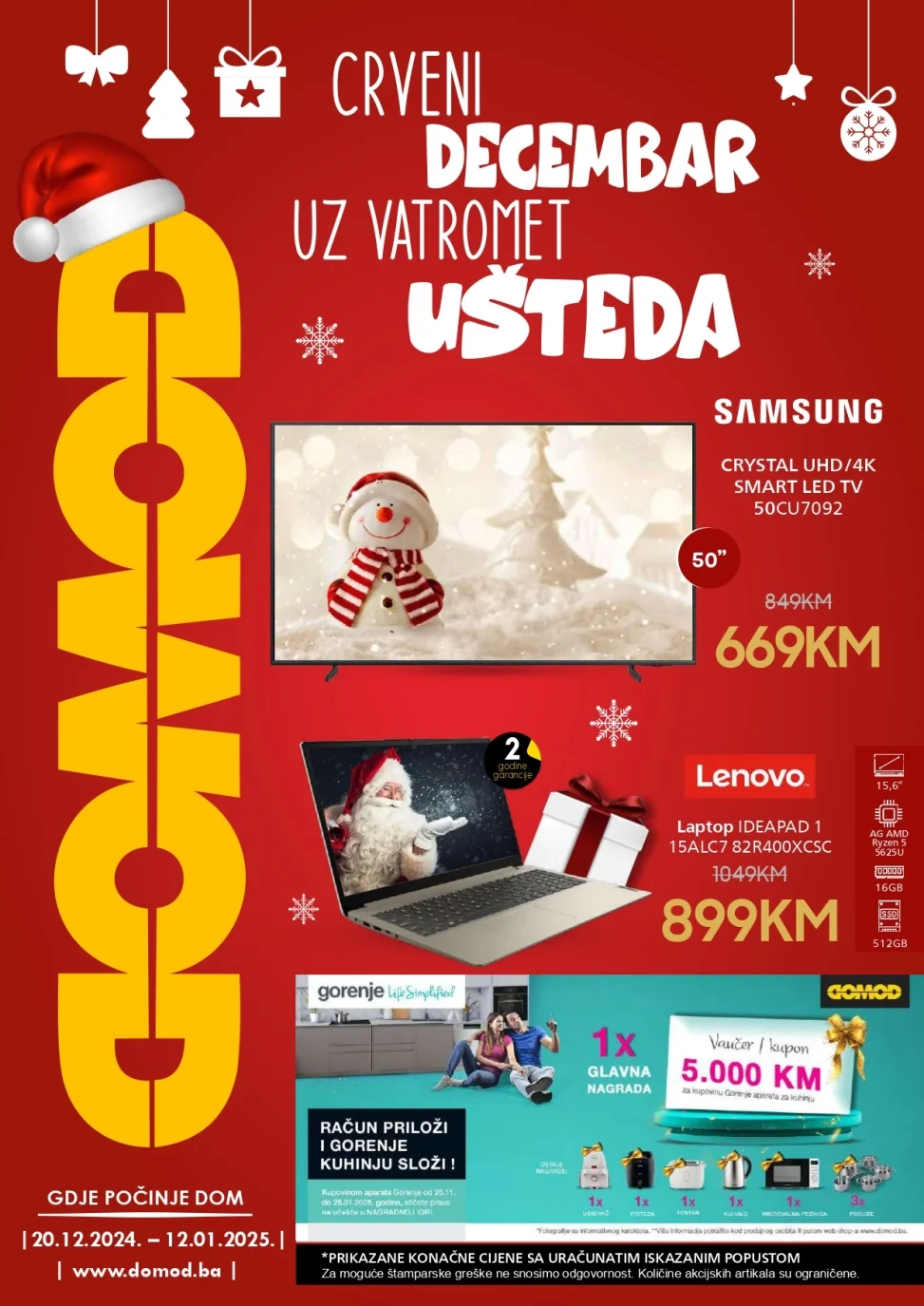 Domod katalog 20.12.2024-12.1.2025. - ustedite.ba