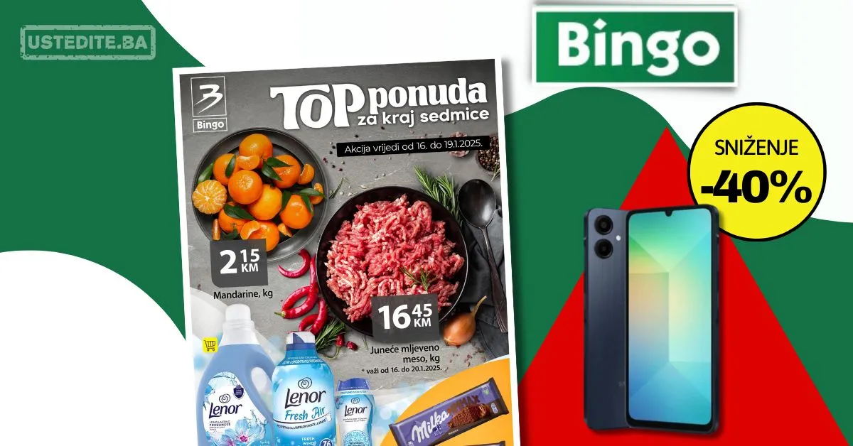 Bingo vikend akcija 16-19.1.2025. - ustedite.ba