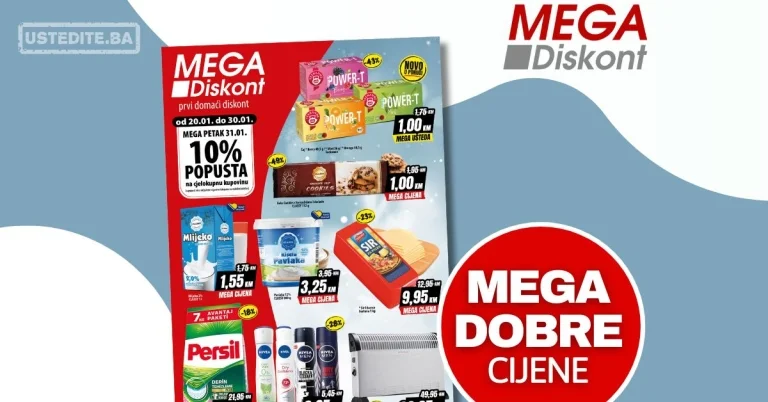 Mega Diskont katalog 20-30.1.2025. - ustedite.ba