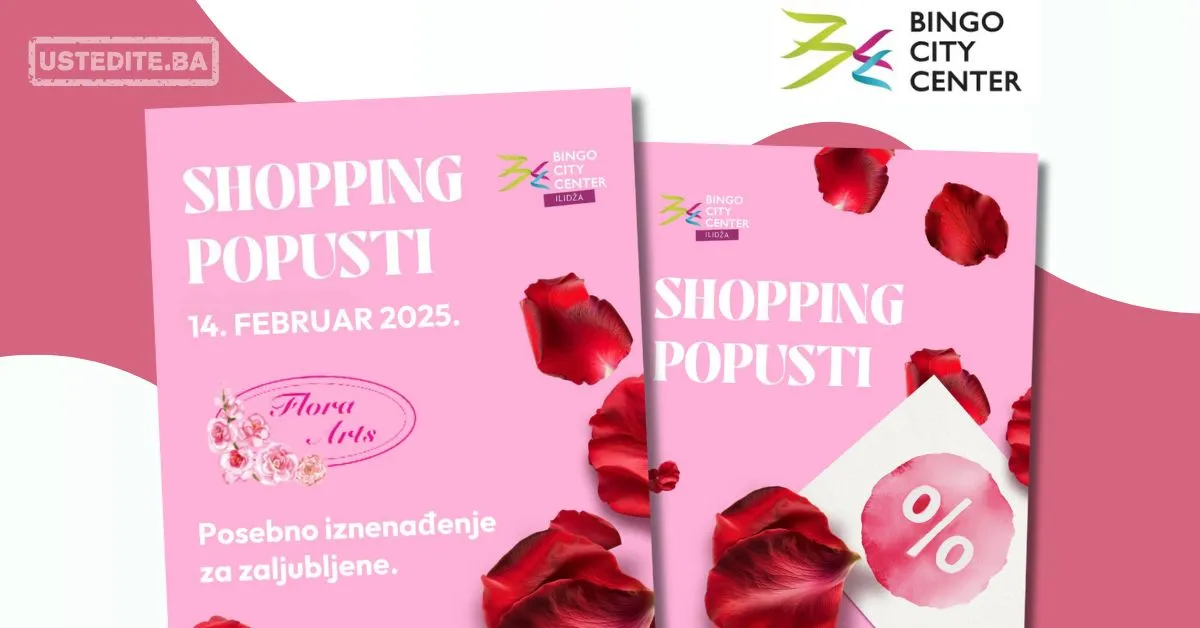 Bingo City Center Ilidža SHOPPING POPUSTI - februar 2025. - ustedite.ba